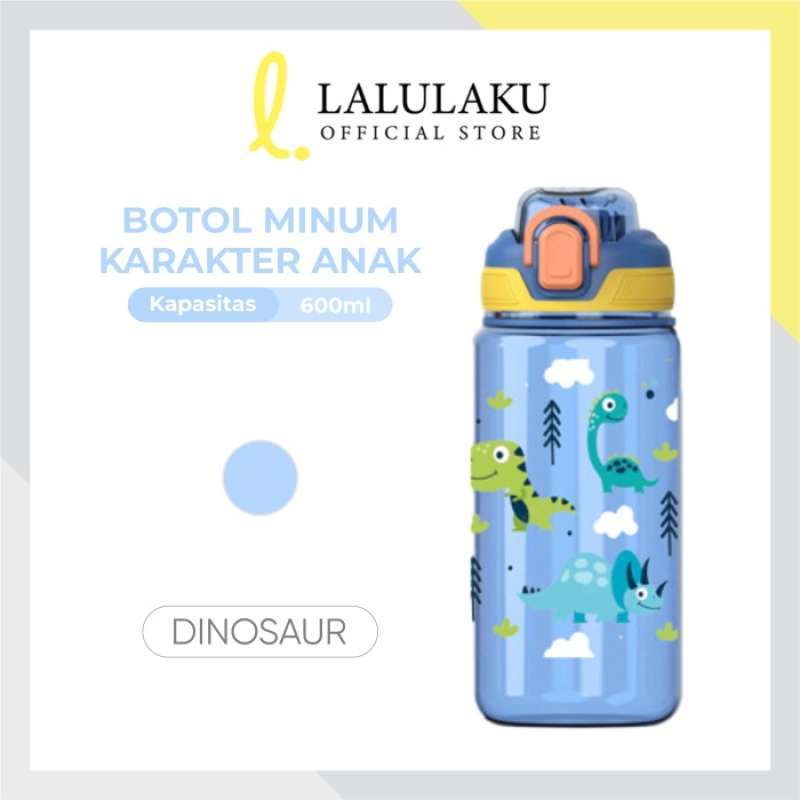 Jual Botol Minum Karakter 600ml Sedotan Anak Sekolah Tk Sd Kartun Anak-anak - Whale/ikan Paus Di ...