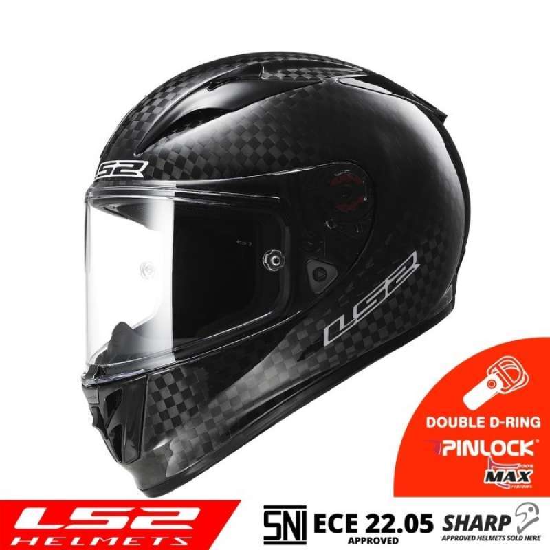 Promo Helm Ls2 Ff323 Arrow Evo Gloss Carbon Full Face Ringan Pinlock ...