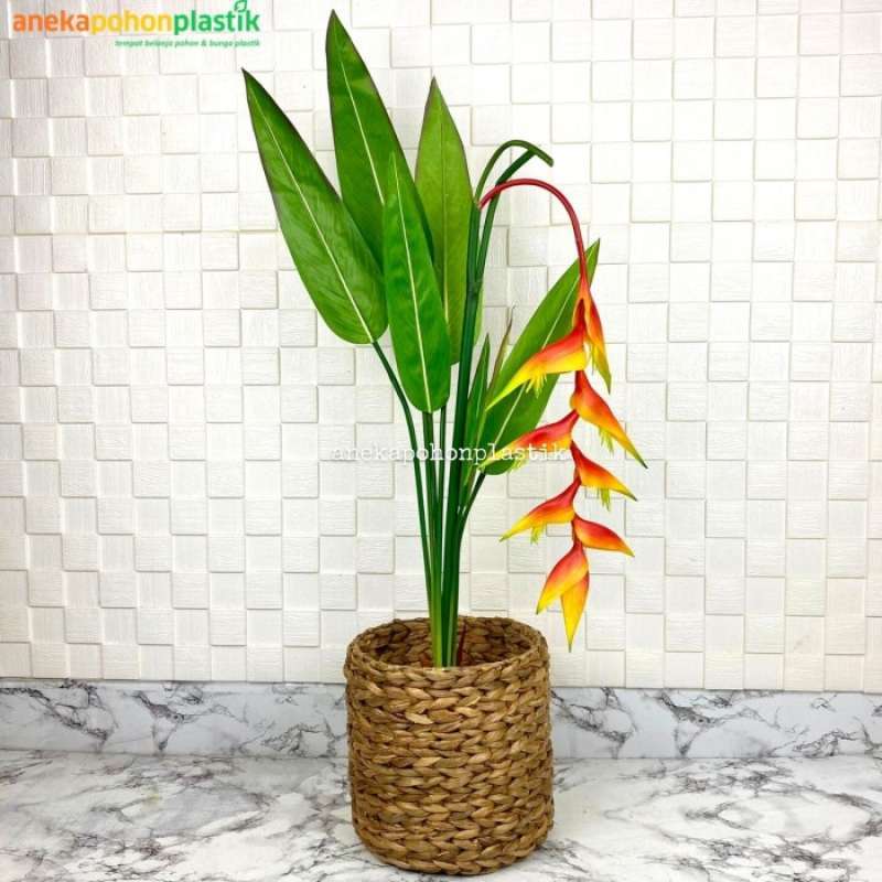 Promo Pohon Daun Heliconia X7 Bunga Pisang Pisangan Cover Pot Eceng ...