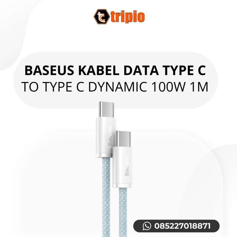 Jual Baseus Kabel Data Type C To Type C Dynamic 100w 1m Blue Di
