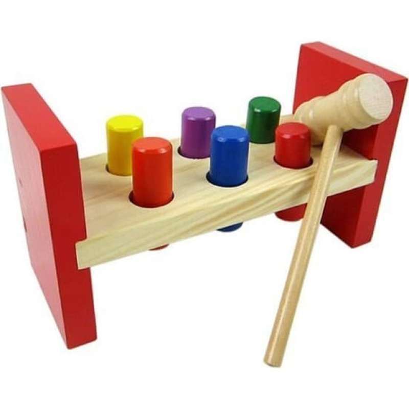 Promo Mainan Edukasi Anak - Strikes The Wooden Palu Ketok Kayu 6 Pasak ...