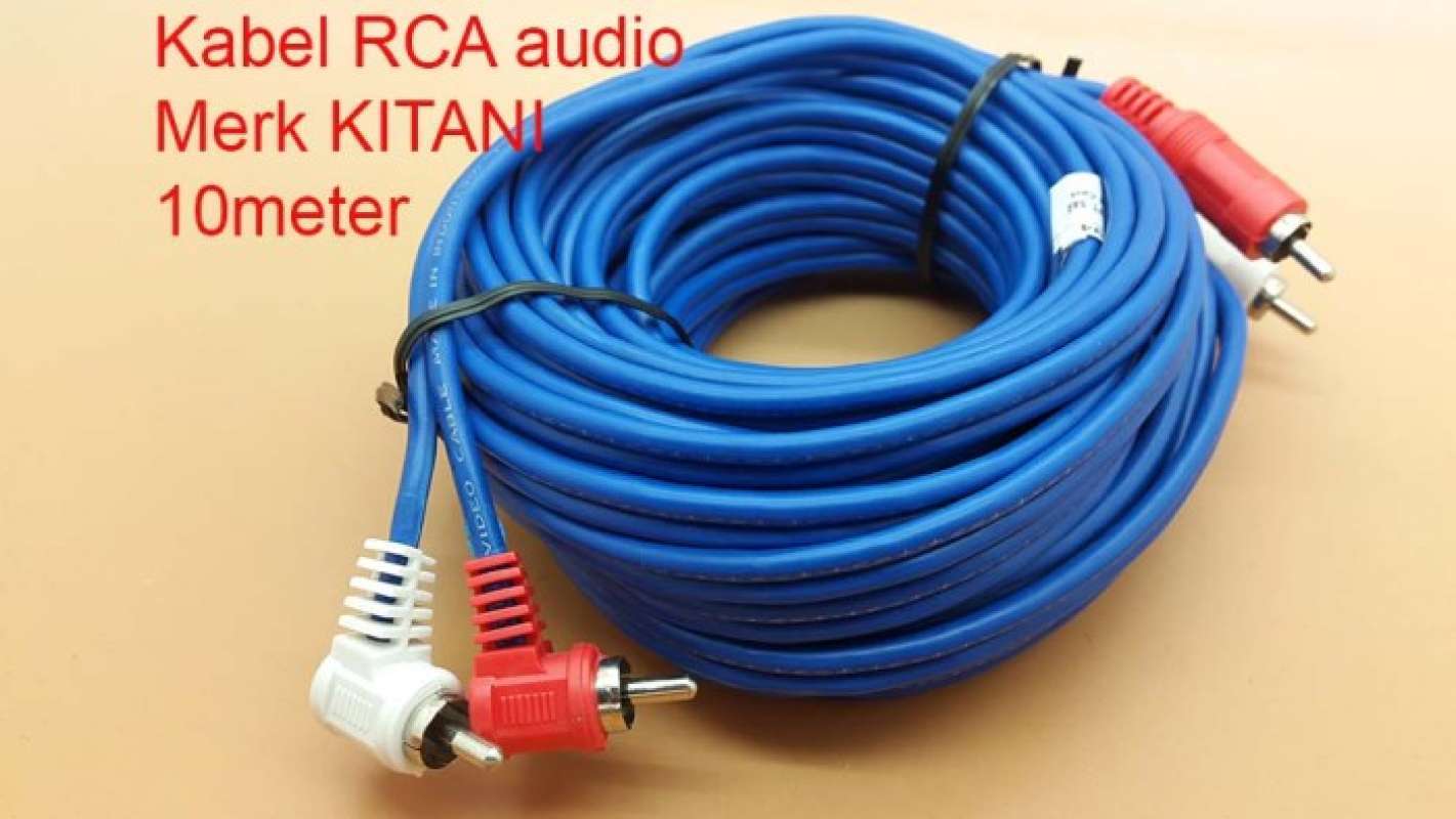 Jual Kabel Audio Rca 2 K 2 Male Merk Kitani ( Cable Rca ) Panjang 10m Di Seller Noelle ...