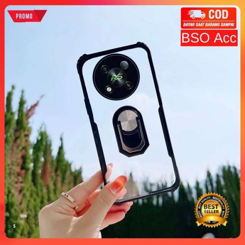 Promo Casing Itel Rs4 Xundd I-ring Standing Transparan Clear Armor Fuze Diskon 2% Di Seller Bso ...
