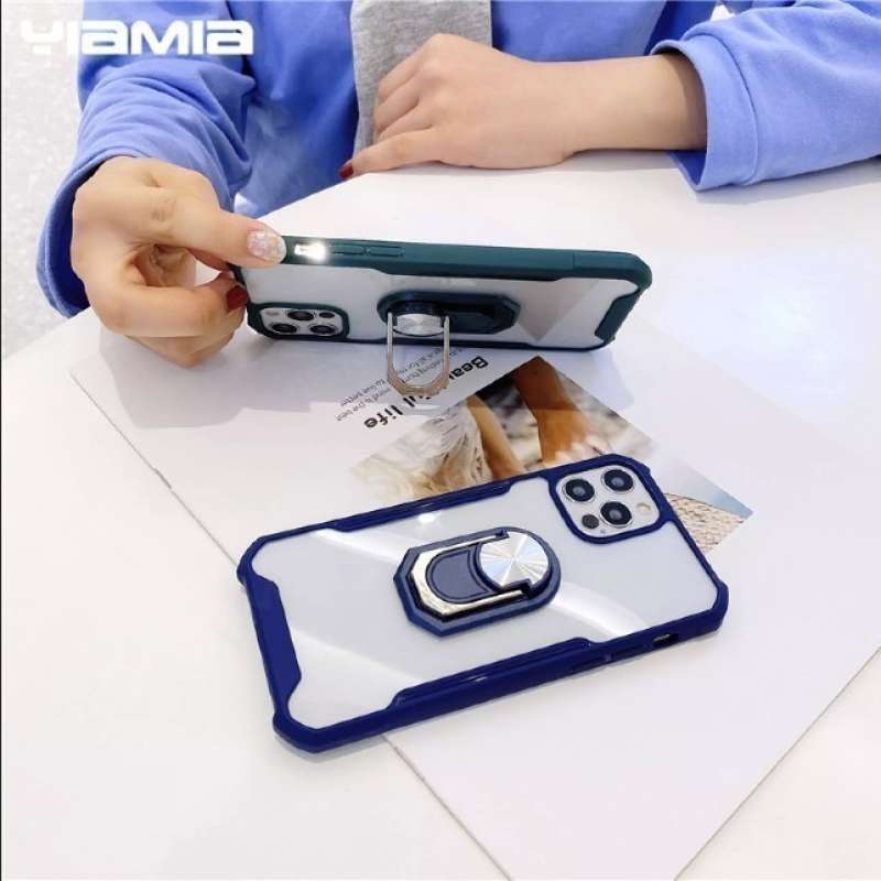 Promo Casing Itel Rs4 Xundd I-ring Standing Transparan Clear Armor Fuze Diskon 2% Di Seller Bso ...