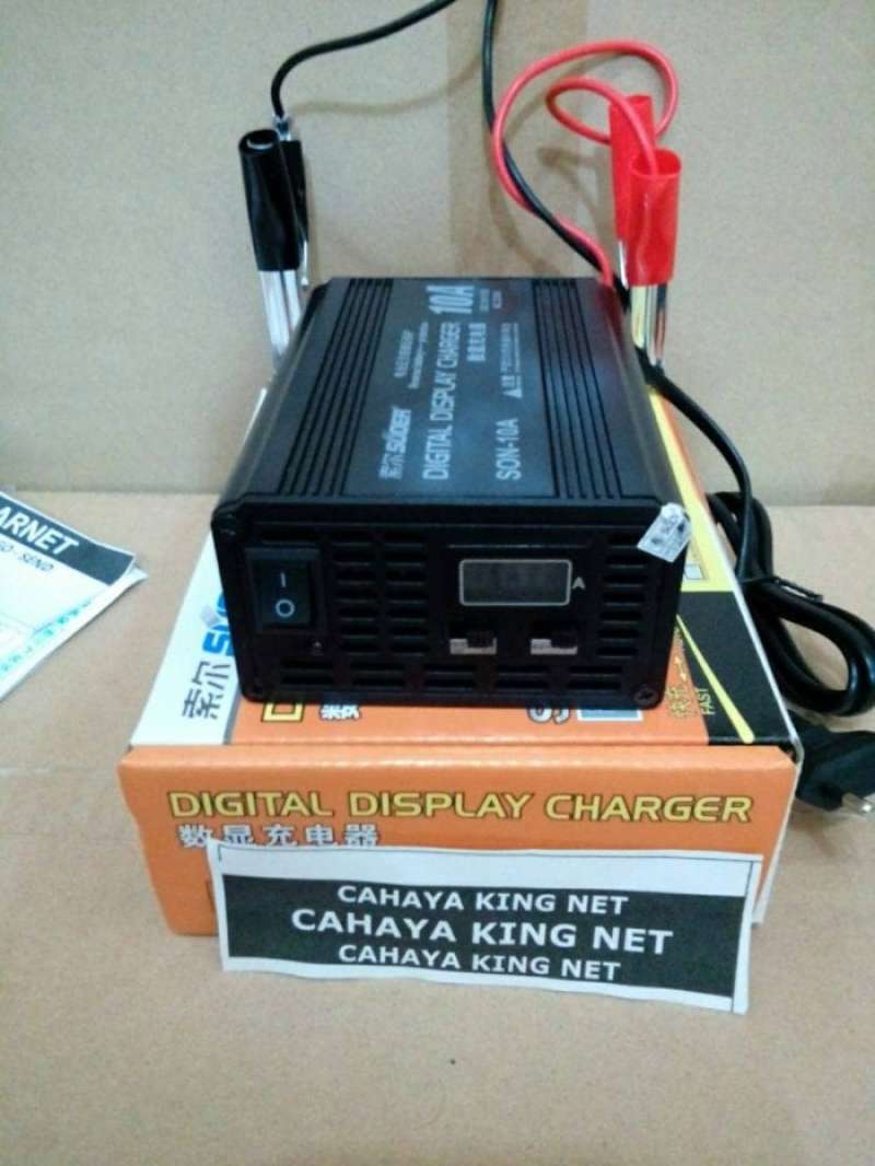 Promo Charger Accu Suoer 6v-12v-10a Automatic Digital Diskon 13% Di ...