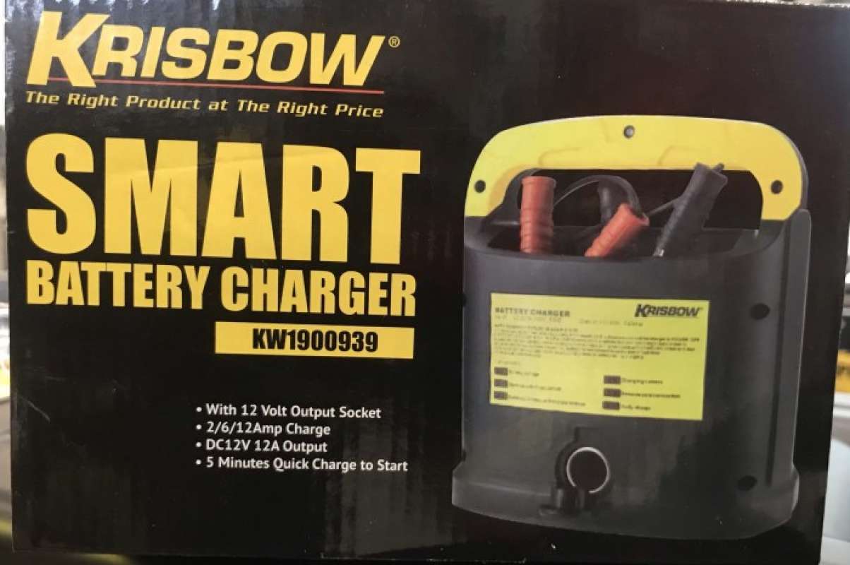 Promo Krisbow Charger Aki Mobil 12v 2a/6a/12a Diskon 6% Di Seller ...