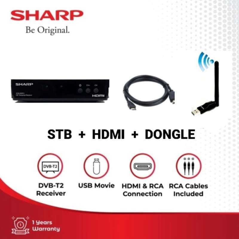 Jual Receiver Digital Tv Sharp Stb-dd001i | Dvbt2 Set Top Box Youtube ...