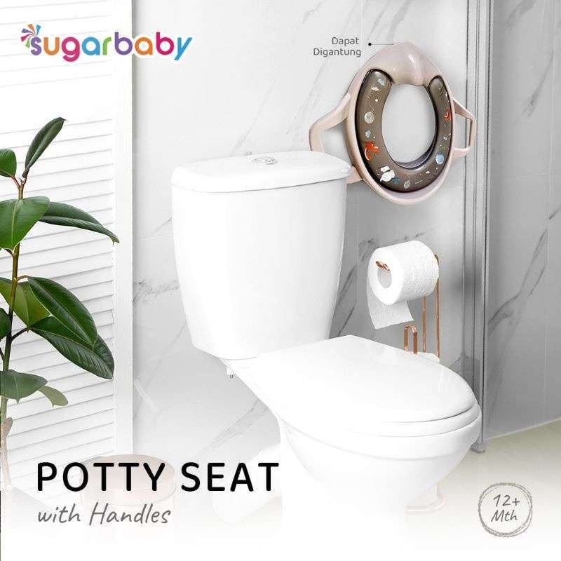 Jual Sugarbaby Potty Seat With Handles And Splash Guard / Sugar Baby ...