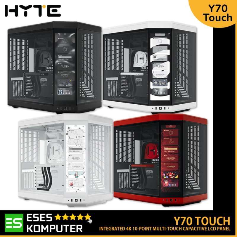 Jual Case Hyte Y70 Touch Modern Aesthetic Dual Chamber Panoramic With ...