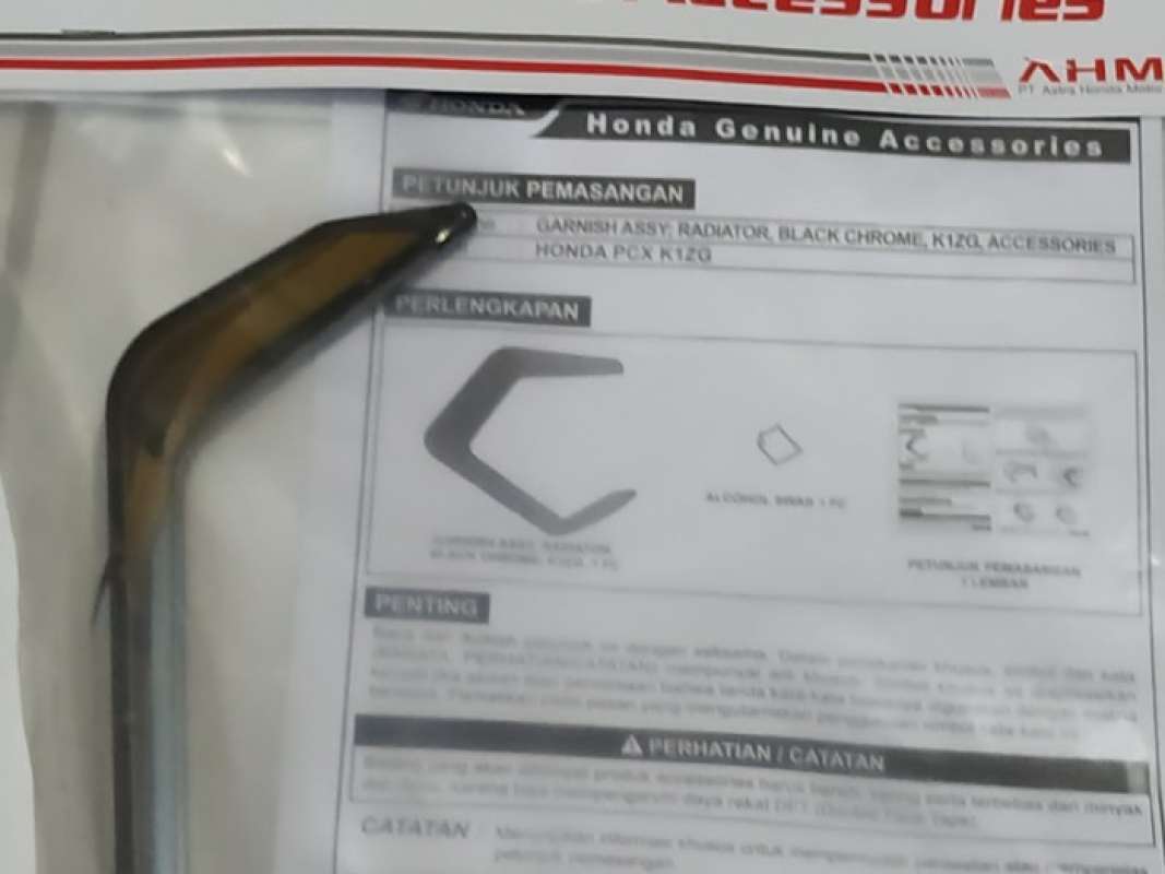 Promo Garnish Cover Radiator Original Honda Adv 160, Vario 160 & Pcx ...