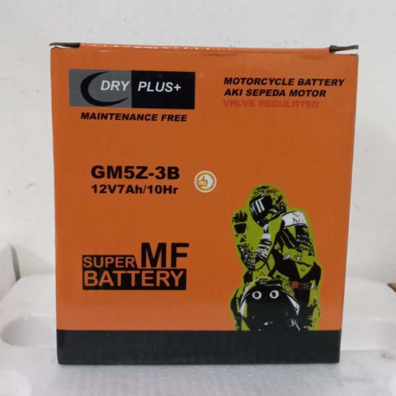 Promo Aki Motor Fit, Mega Pro Yb5l-bs 12v 5ah / Gm5z Otobat Diskon 28% ...