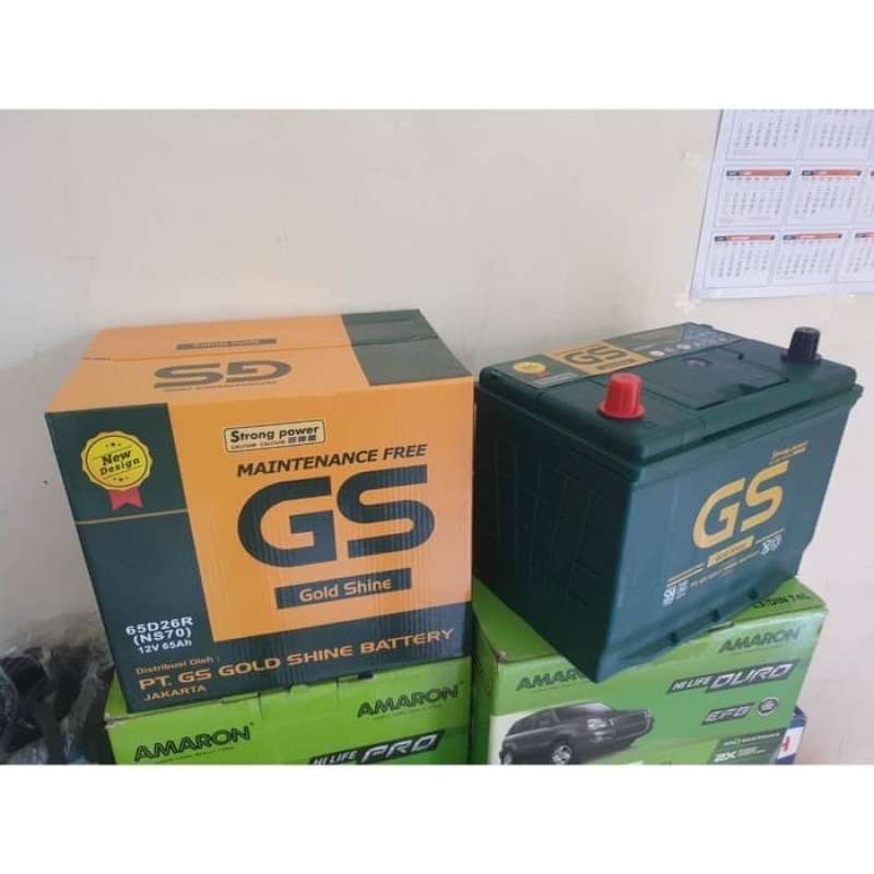 Promo Aki Mobil Gs Mf Ns70 - 65d26r 12v 65ah Diskon 6% Di Seller ...