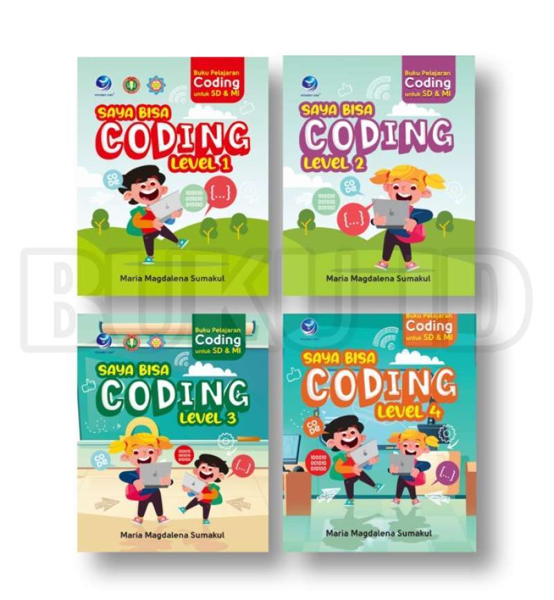 Promo Paket Buku Coding Untuk Anak Sd Dan Mi Level 1 - 4 Original Diskon 24% Di Seller Huka Shop ...