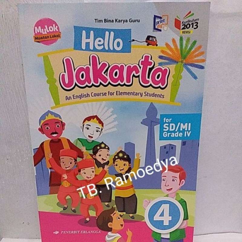 Promo Buku Hello Jakarta Sd/mi Kelas 4 Erlangga Diskon 26% Di Seller ...