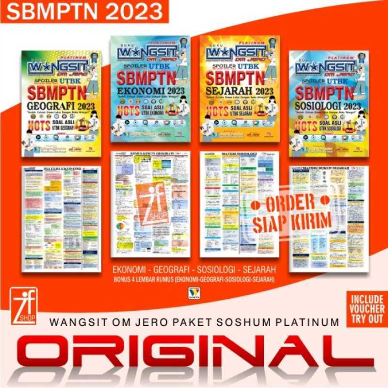 Promo Buku Wangsit Utbk Sbmptn 2023 / Soshum Platinum Diskon 26% Di ...