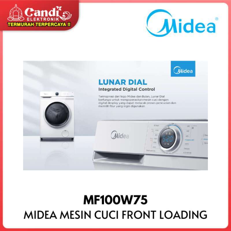 Jual Midea Mesin Cuci Front Loading 7,5 Kg Mf100w75 Di Seller Noelle ...