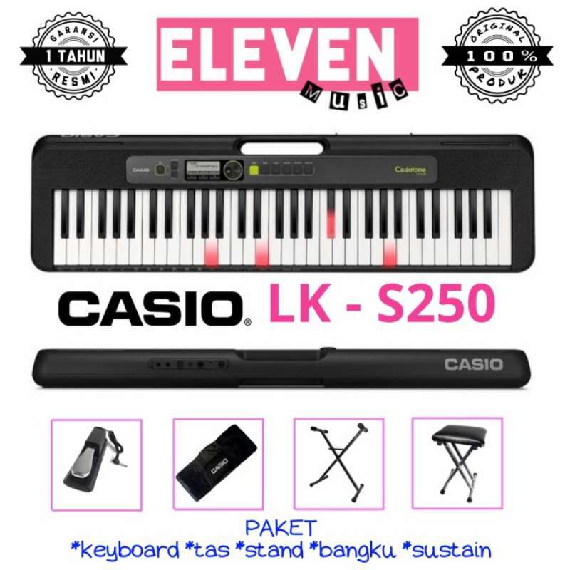 Promo Casio Lk-s250 Lk S250 Lks250 Keyboard Paket Diskon 23% Di Seller ...