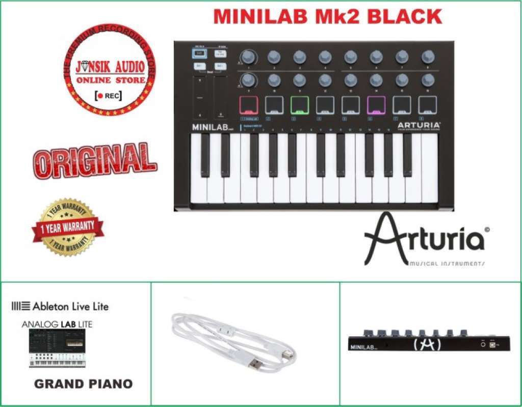 Promo Arturia Minilab Mk2 Minilab Mkii Keyboard Kontroler Diskon 23% Di Seller Melodiya Store ...