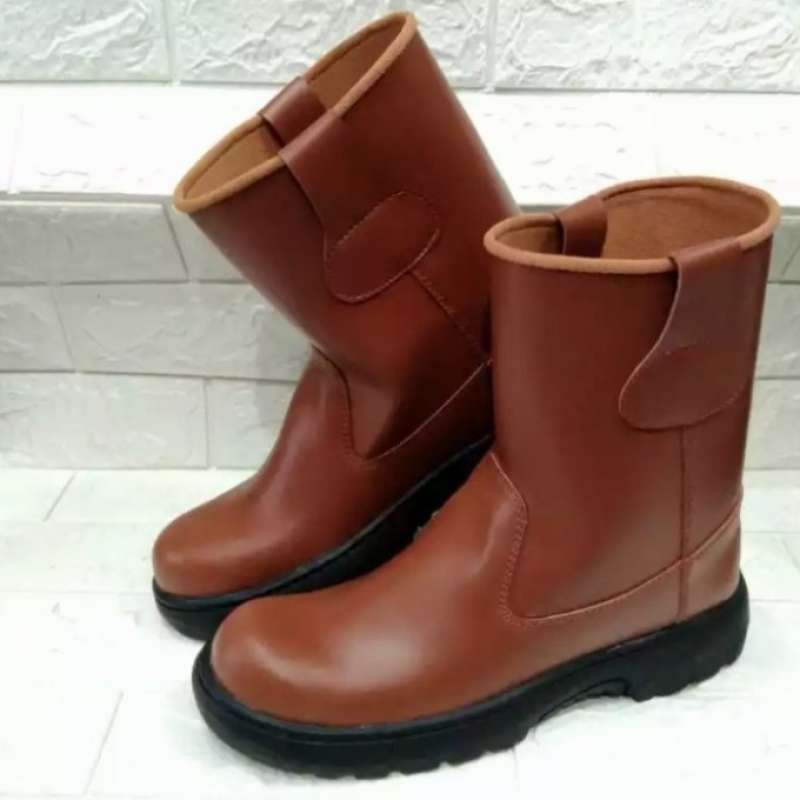 Promo Sepatu Safety Boots Slop Ujung Besi Septy Slip On Boot Kerja ...