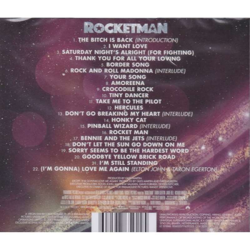 Promo Rocketman Music From The Motion Picture Ost Cd Elton Johntaron Egerton Diskon 23% Di ...