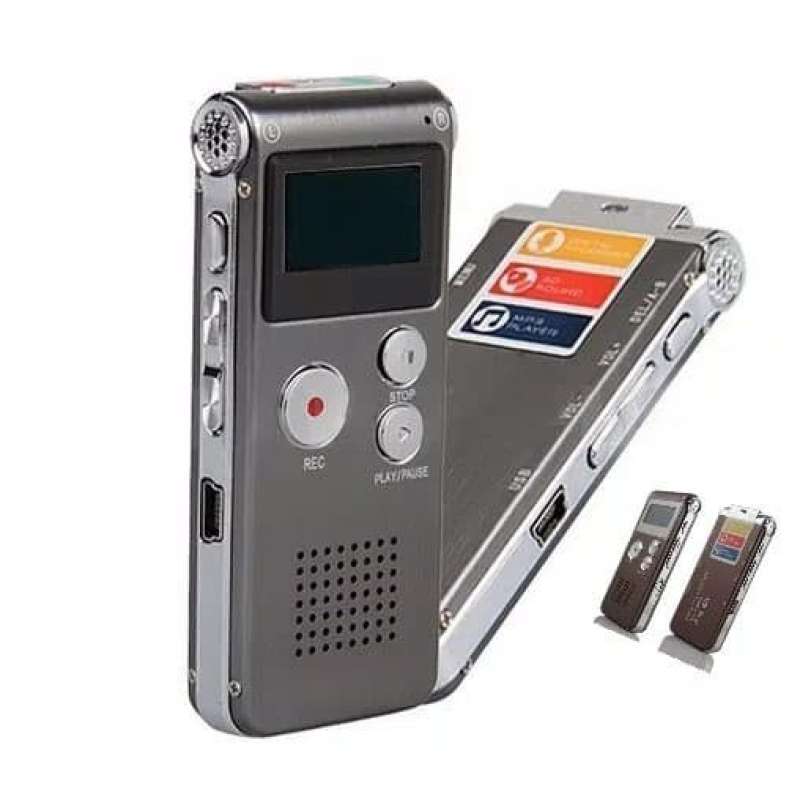 Promo Digital Voice Recorder Usb 8gb + Mp3 Player - Silver Diskon 50% ...