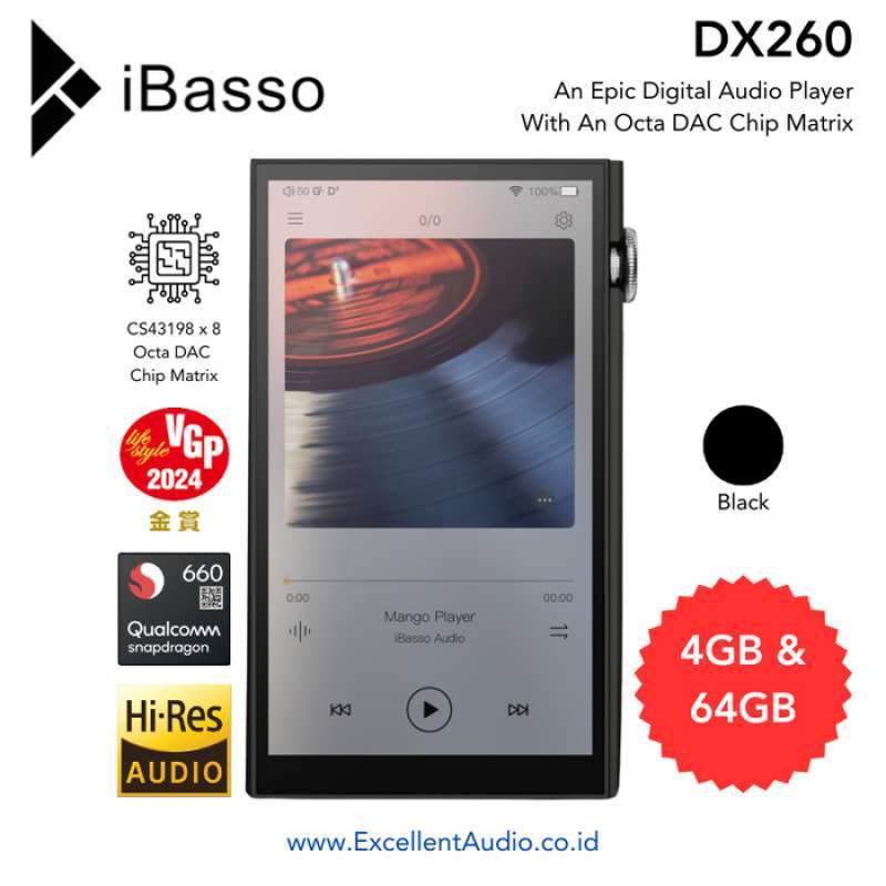 Jual Dap Ibasso Audio Dx260 Dx-260 Dx 260 Epic Dap With An Octa Dac Chip - Hitam Di Seller Rumix ...