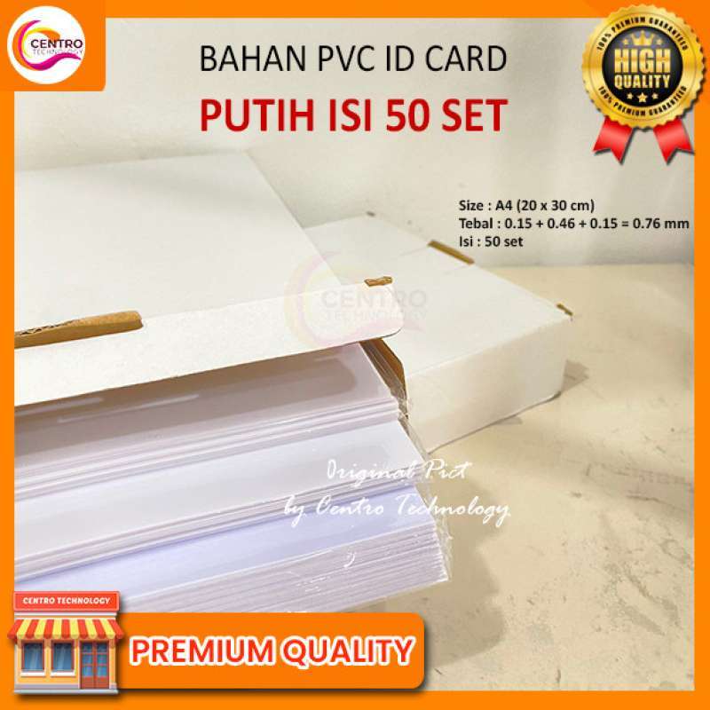Promo Bahan Pvc Id Card A4 / Kartu Id Card Diskon 23% Di Seller ...