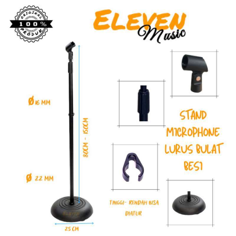 Promo Stand Panggung Lurus Bulat Full Besi Diskon 23% Di Seller ...