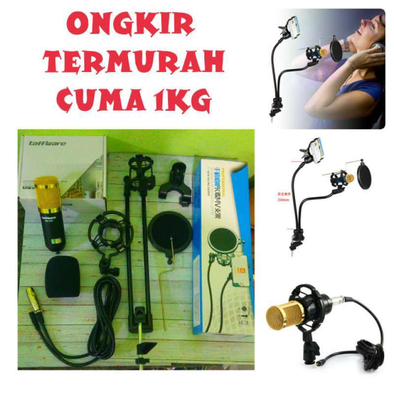 Promo Paket Bm700 (mik + Stand Flexible 3in1) Mic Fesional Home ...