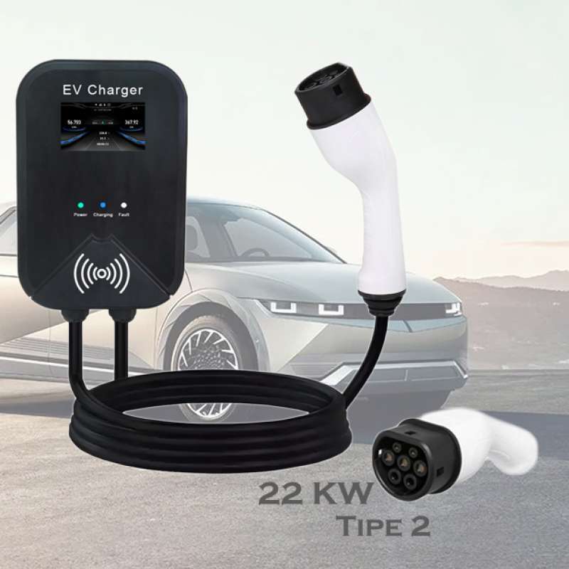 Jual Charger Mobil Listrik Ev Smart App Swipe Card Type 2 - Pg01 Di ...