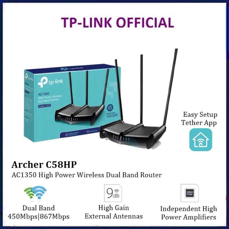 Promo Tp Link Archer C58 Wifi Ac1350 High Power Wireless Dual Band ...