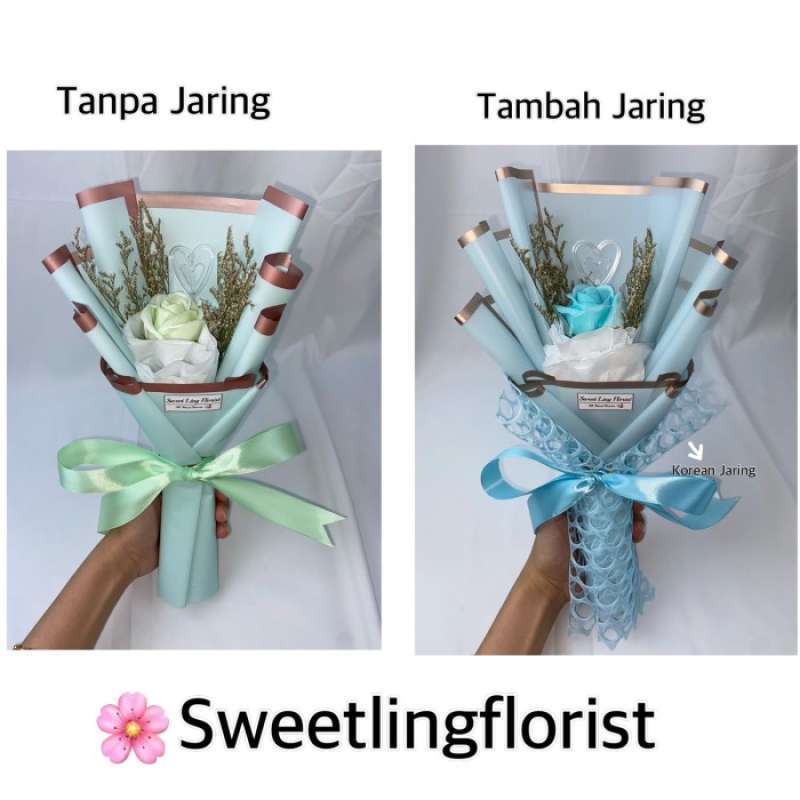 Promo Buket Bunga Soap Flower 1 Pc Dan 2 Silverqueen Bouquet / Buket ...
