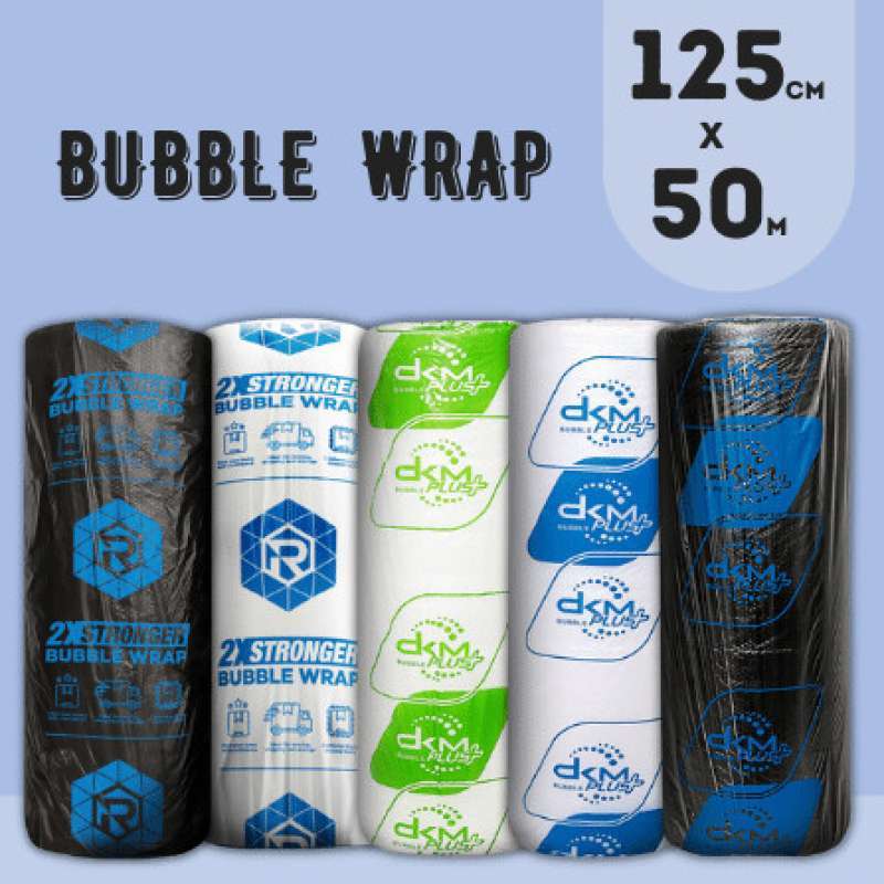 Promo Plastik Bubble Buble Babel Wrap Roll Hitam Bening 125cm X 50m ...