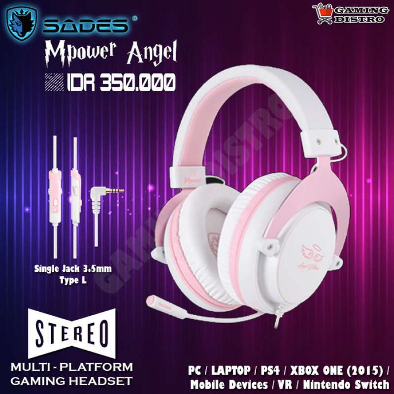 Promo 100% Produk Ori Headset Gaming Sades Mpower Angel - Sades Mpower ...