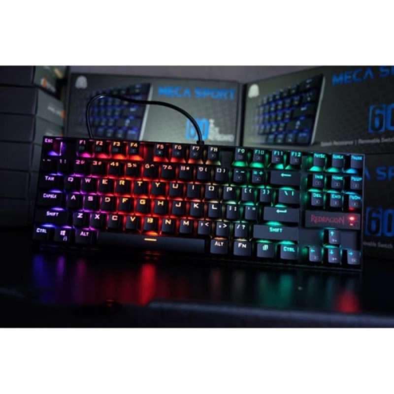 Promo 100% Produk Ori Redragon Keyboard Gaming Mechanical Tkl Rgb ...