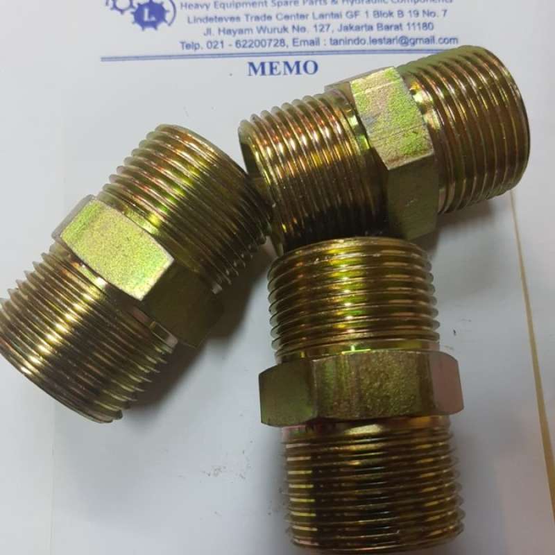 Promo Double Nepple/adaptor 1 Npt X 1 Npt Diskon 23% Di Seller Cetata ...
