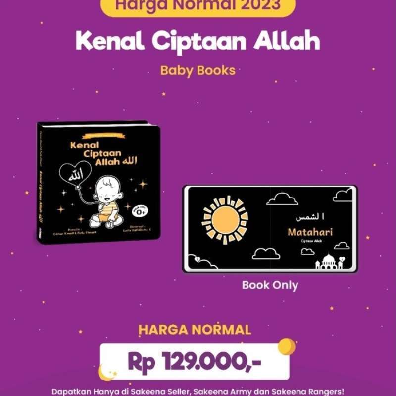 Promo Kenal Ciptaan Allah - Sakeena - Buku High Contrast - Buku Bayi ...