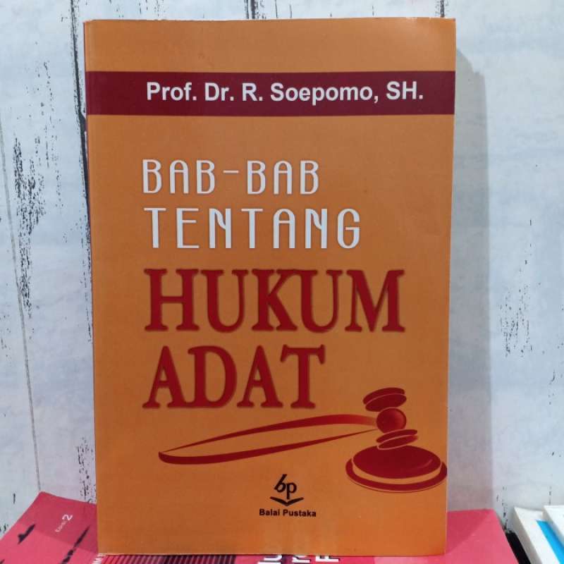 Jual Buku Bab-bab Tentang Hukum Adat By Prof Dr R Soepomo Sh Best Seller Di Seller Noelle ...