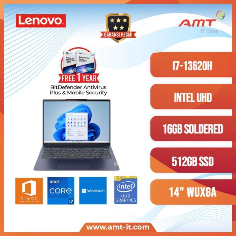 Jual Lenovo Ideapad Slim Irl I H Gb Gb Ssd W Ohs Oled Cloud Grey Di