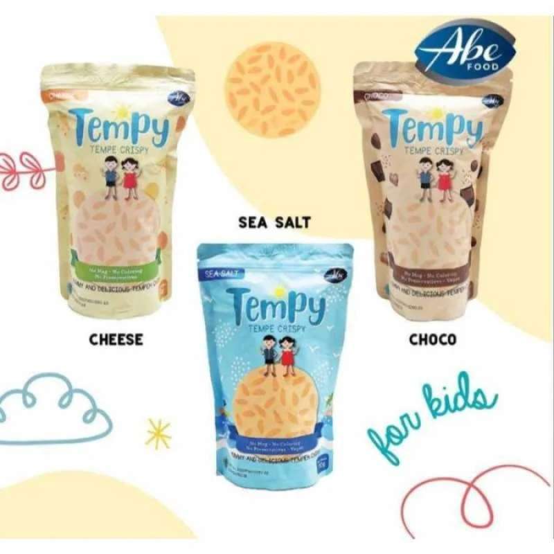 Jual Abe Food Tempy Tempe Crispy 70gr / Cemilan Anak, Rasa Sea Salt Di ...
