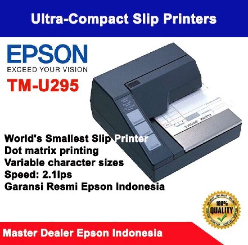 Promo Slip Printer Kasir Epson Tm-u295 Dot Matrix Diskon 33% Di Seller ...
