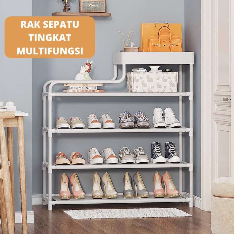 Promo Rak Satu Susun Minimalis Tempat Satu Sandal Multifungsi Shoe Rack ...