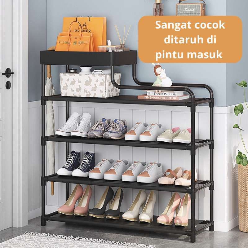 Promo Rak Satu Susun Minimalis Tempat Satu Sandal Multifungsi Shoe Rack ...