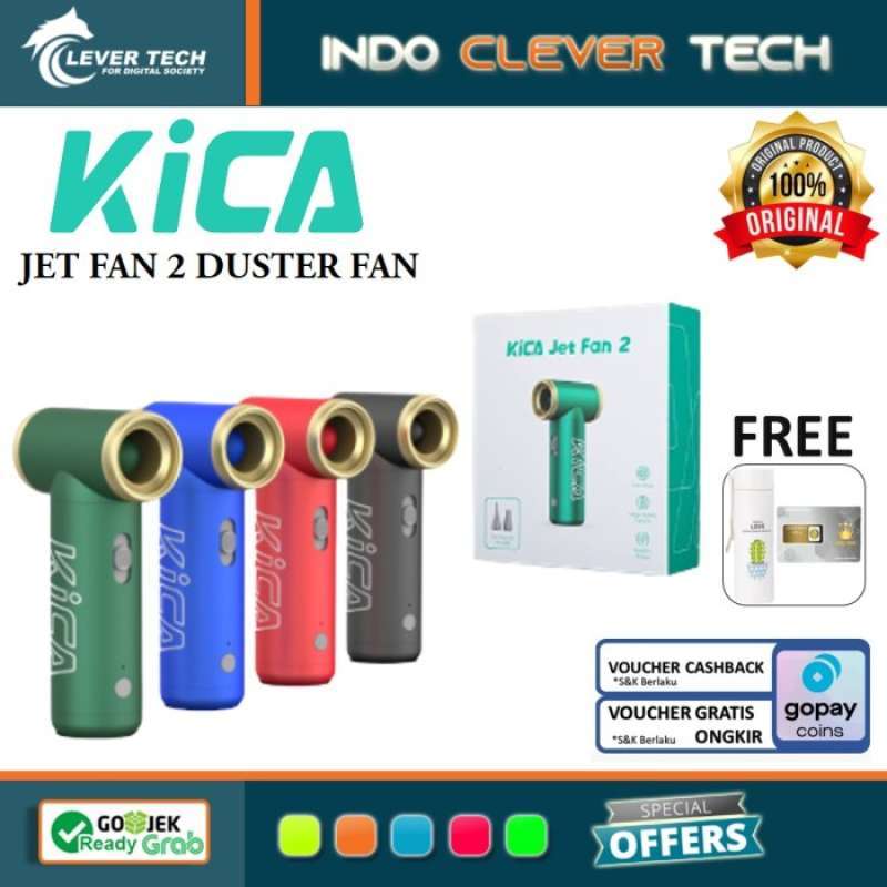 Promo Kica Jet Fan Gen 2 Multifunction Fan Mini Portable Jetfan Iil ...