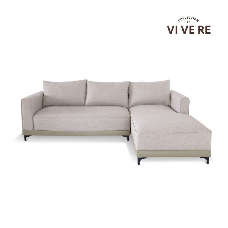 Promo Vivere Emma Sofa L Shape Grey Khaki - Sofa Ruang Tamu - Left ...