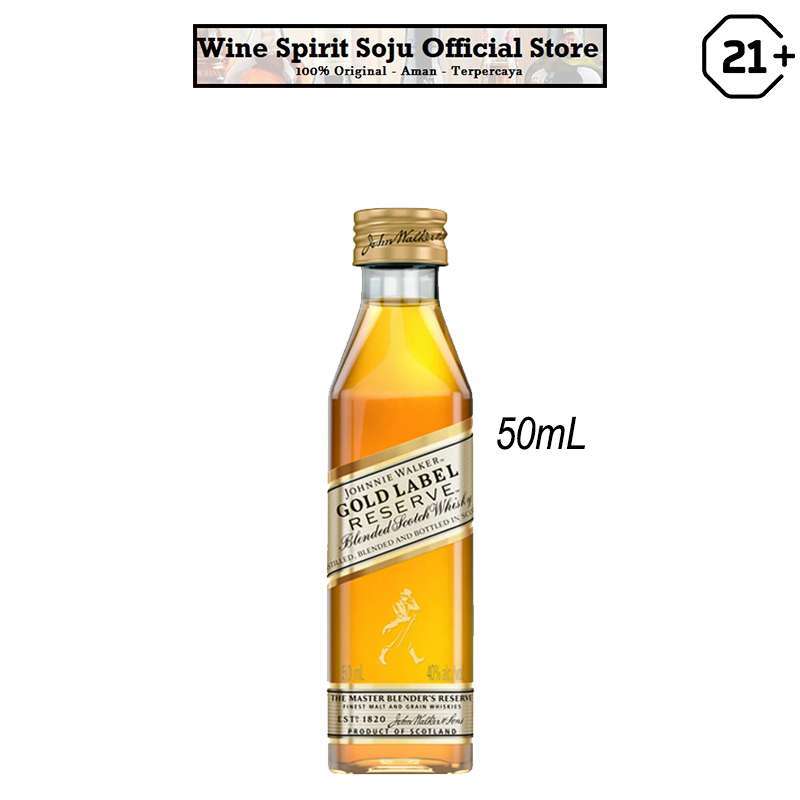 Jual Johnnie Walker Gold Label Mini 50ml Di Seller Wine Spirit Soju ...