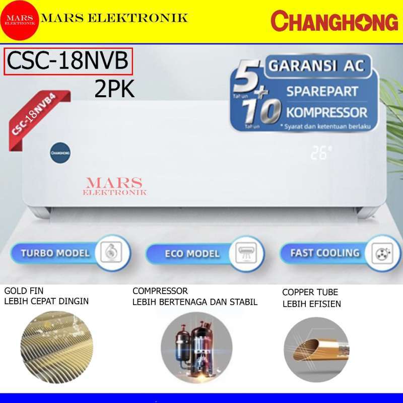 Jual Ac Changhong Csc-18nvb - 2 Pk - Standard - Pendingin Ruagan Ac Changhong - Csc 18 Nvb 4 ...