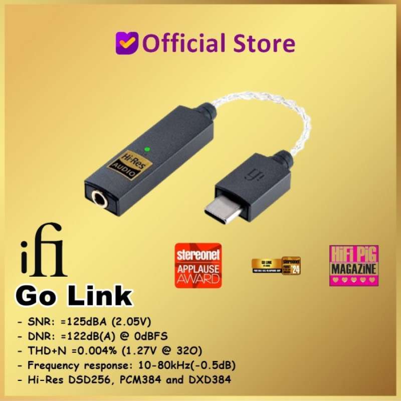 Jual Ifi Go Link Hi-res Portable Mqa Usb Type C Dac & Amplifier Golink ...