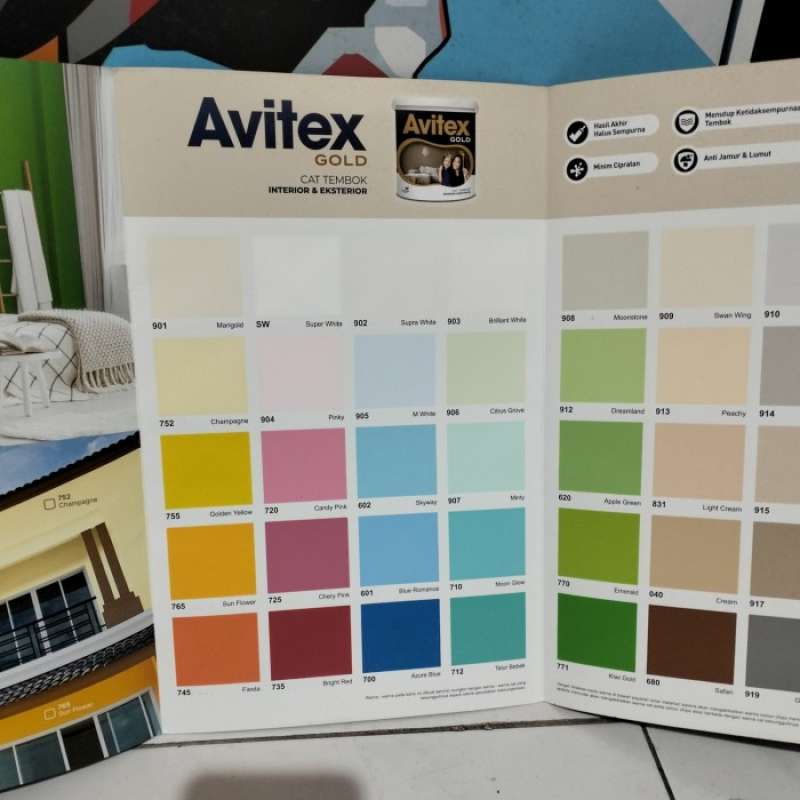 Jual Katalog Cat Avitex Gold,buku Warna Cat Avitex Gold,katalog Avitex ...