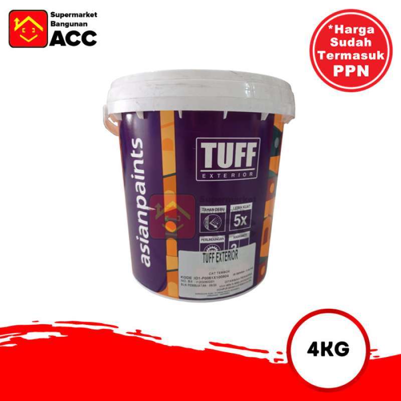 Promo Asian Paints Tuff Exterior White Cat Tembok Exterior Putih 4kg Diskon 50% Di Seller Han4 ...